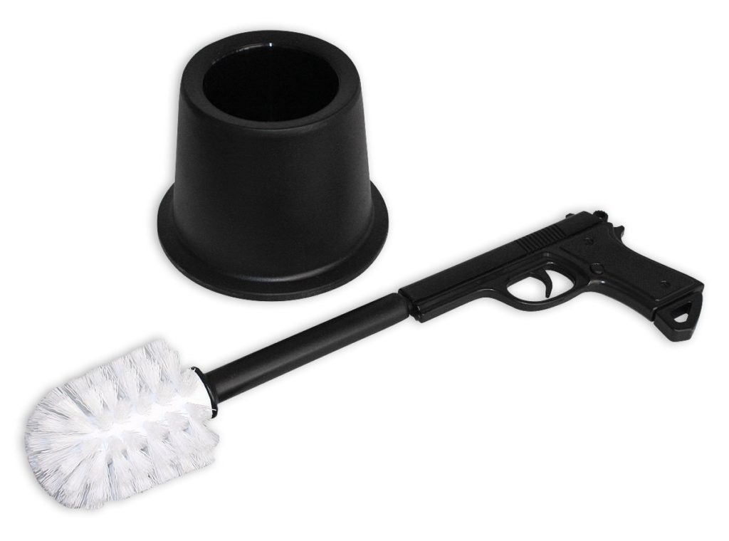 Toilet Brush Gun - CoolHousewarmingGifts.com