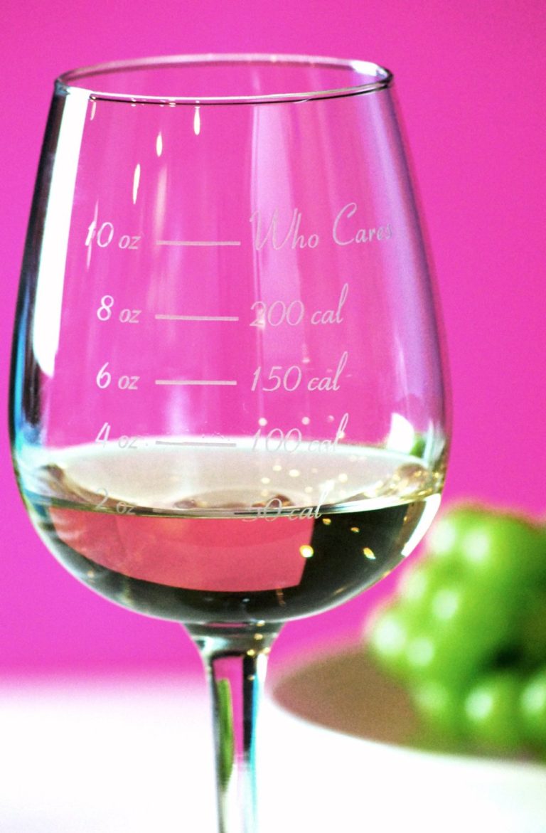 Calorie Counting Wine Glass - CoolHousewarmingGifts.com