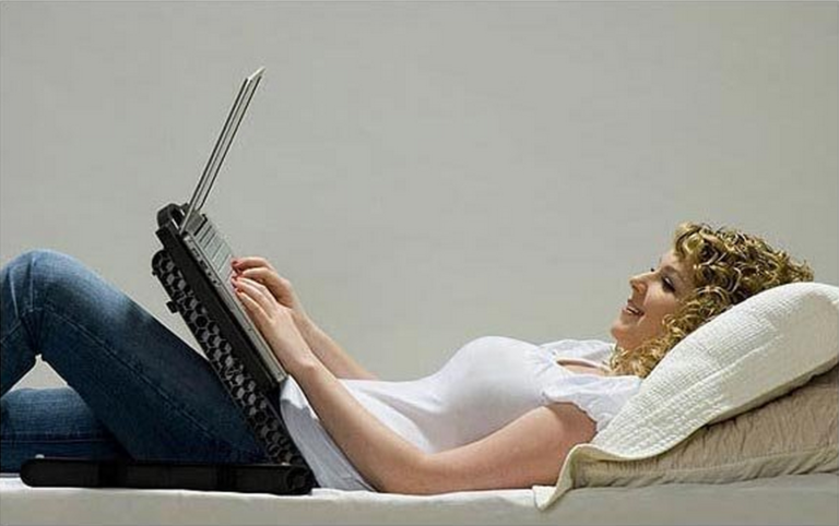 Lying Down Laptop Desk - CoolHousewarmingGifts.com